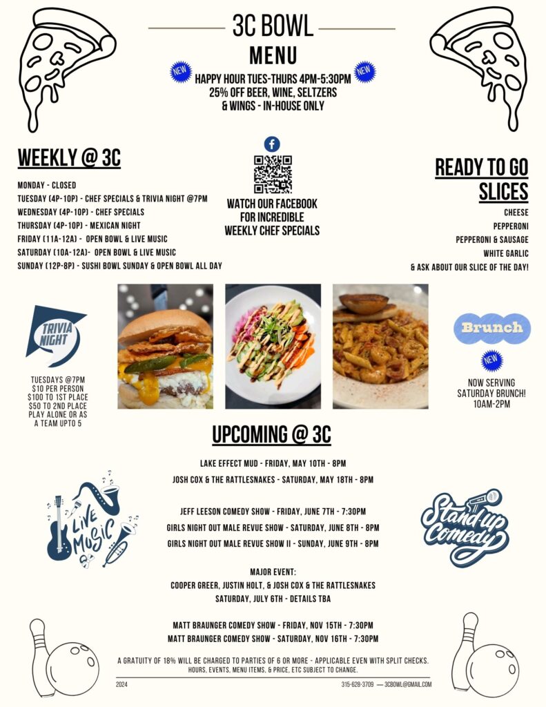 3C Bowl – Bowling, Events, Sports Bar, and Restaurant!